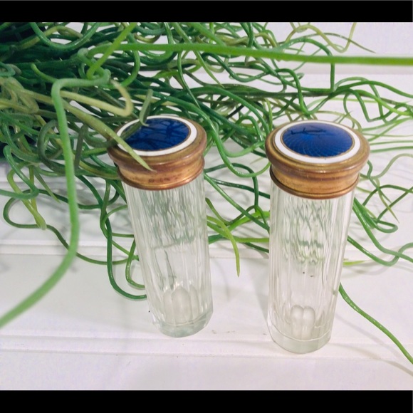 Other | Vintage Enameled Glass Jars | Poshmark